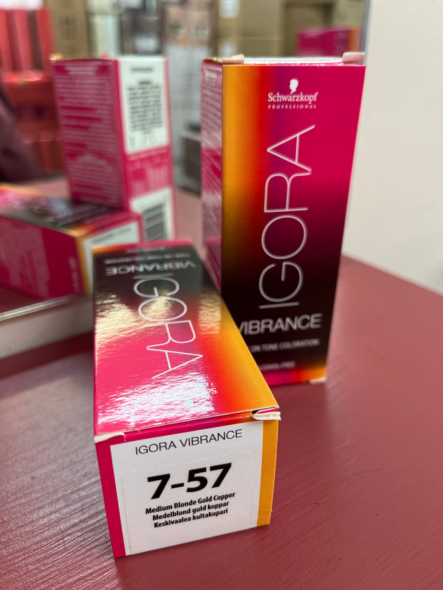 Schwarzkopf Igora Vibrance Tone-On-Tone Coloration 7-57 Medium Blonde ...