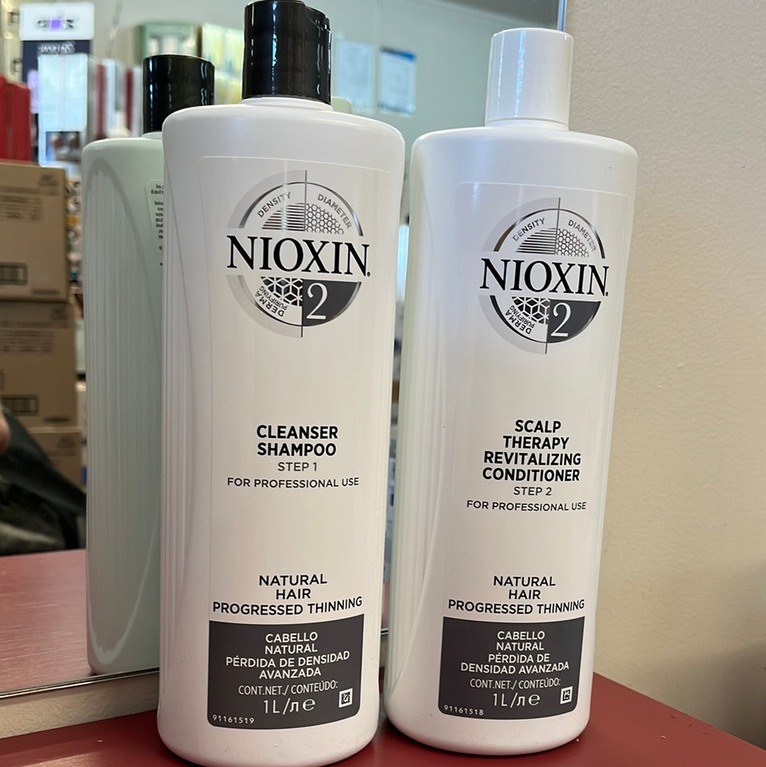 NIOXIN System NUMBER 2 - litre shampoo & conditioner duo – Snipz Hair ...