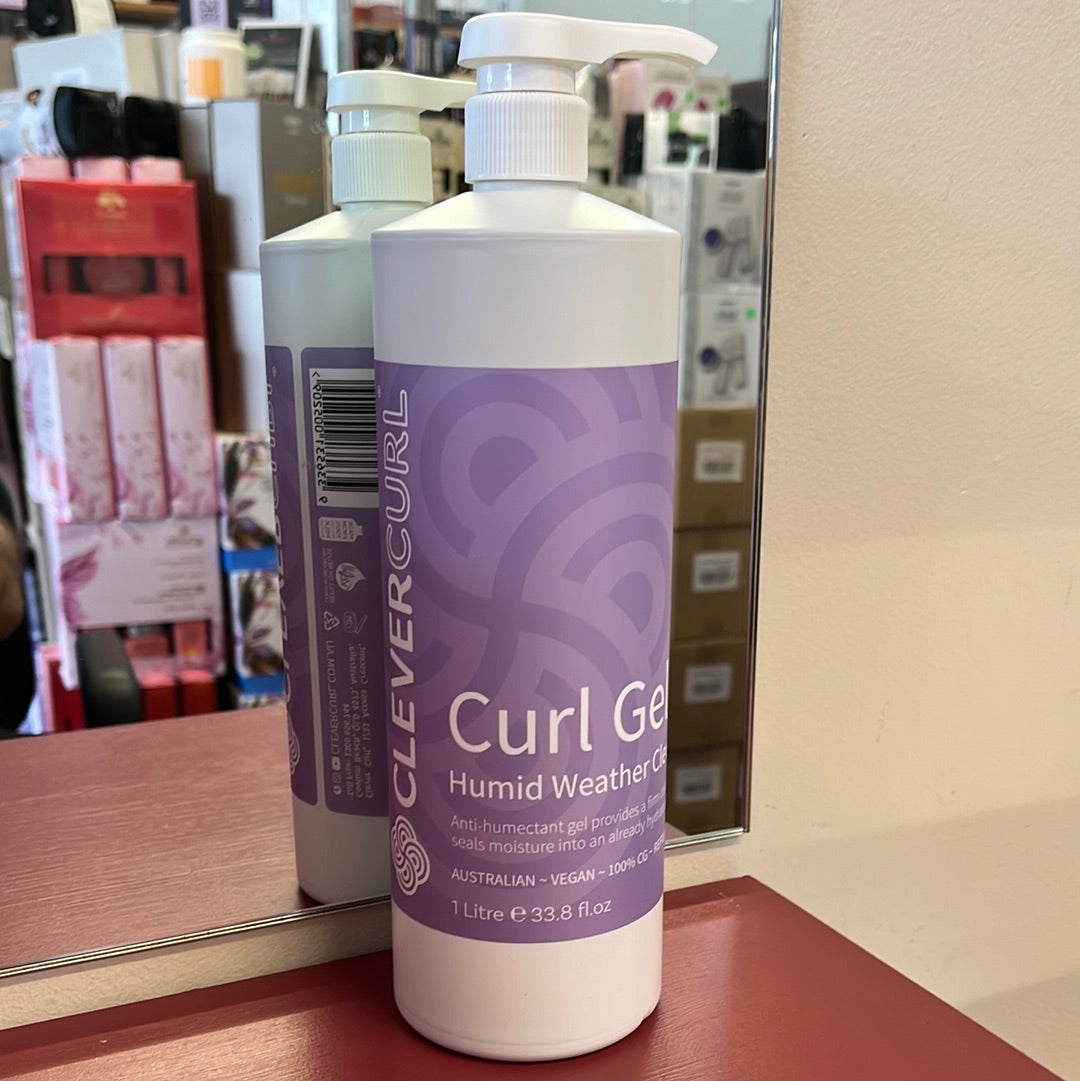 Clever Curl Humid Weather Gel litre with a pump – Snipz Hair & Tanning