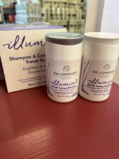 De Lorenzo BLONDE & BRIGHT Illumin8 BLONDE TONER SHAMPOO & CONDITIONER ...